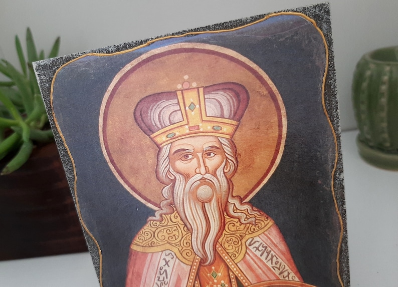 Saint Melchizedek Orthodox Icon Priest Melchizedek Old - Etsy