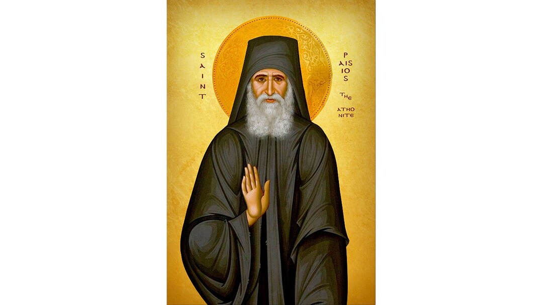 Saint Paisios of Mount Athos Icon, Eastern Orthodox Artwork, New Saints ...