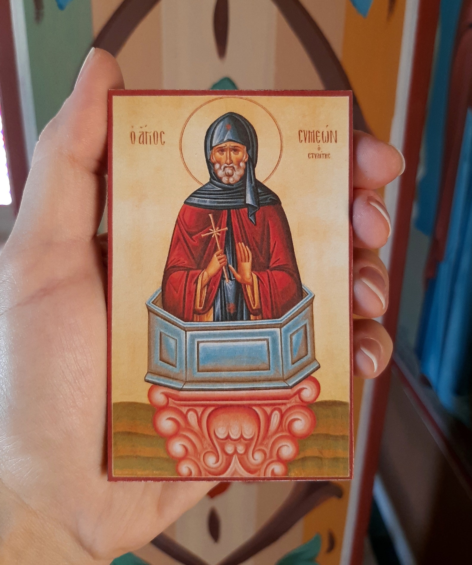 Saint Simeon Stylites Saint Symeon the Stylite Orthodox Icon | Etsy