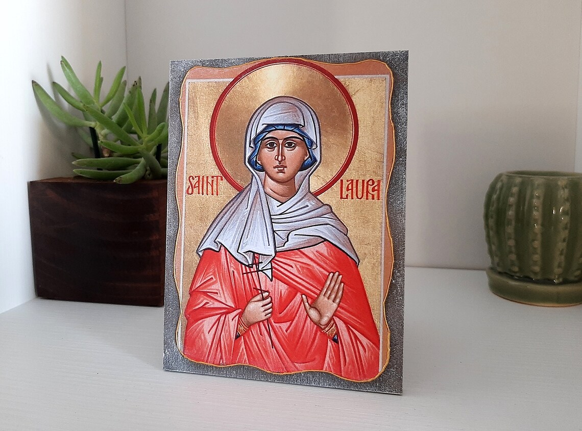 Saint Laura of Cordoba, St Laura Catholic Iconography, Orthodox Icon ...