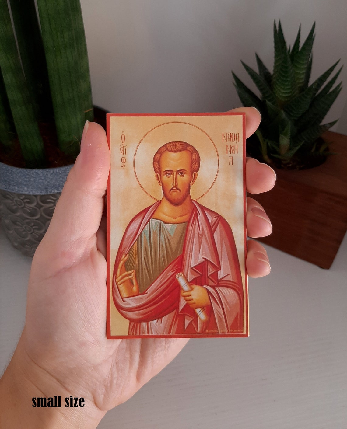 Saint Nathanael Icon St Nathanael Saint Nathaniel Icon St | Etsy