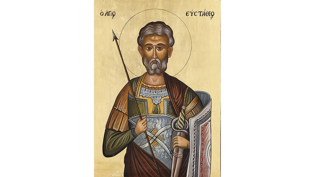 Saint Eustace Orthodox Icon, Saint Eustathios, St Efstathios ...