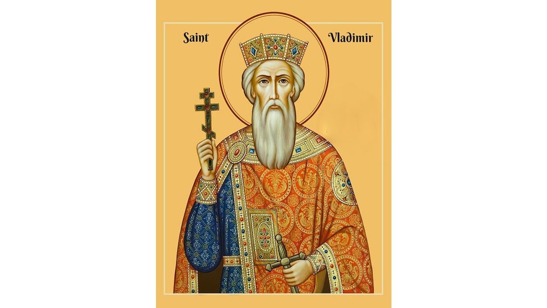 Orthodox Icon Saint Vladimir of Kiev, St Vladimir the Great, Ukrainian ...
