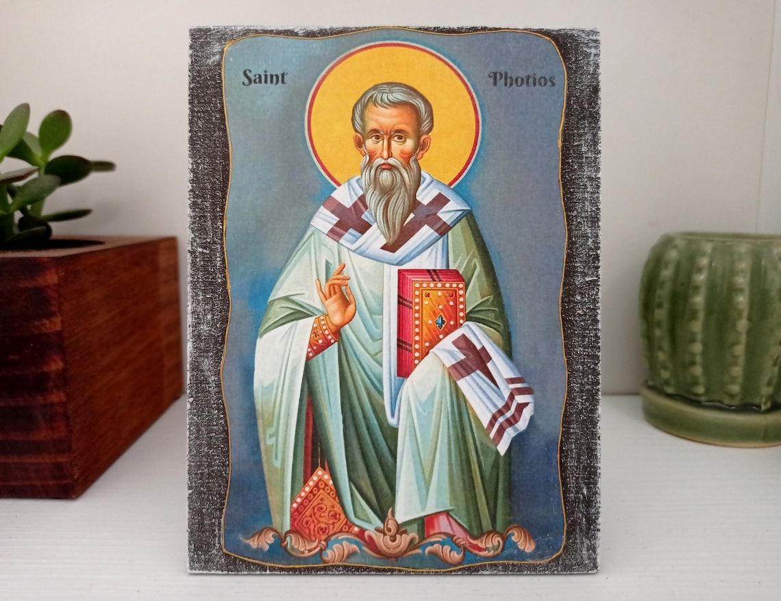 Saint Photius the Great Saint Photios Orthodox Icon Photius | Etsy UK