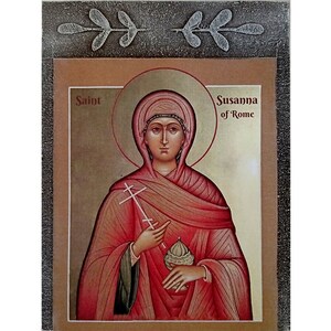 Saint Susanna of Rome St Susana Saint Susan Icon Oriental | Etsy