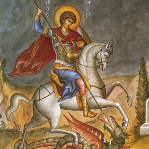 Saint George Orthodox Icon, Saint George of Lydda, Cappadocian Sants ...