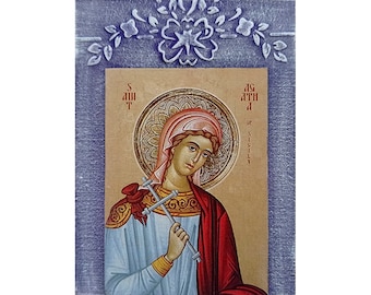 Saint Agatha Icon - Etsy