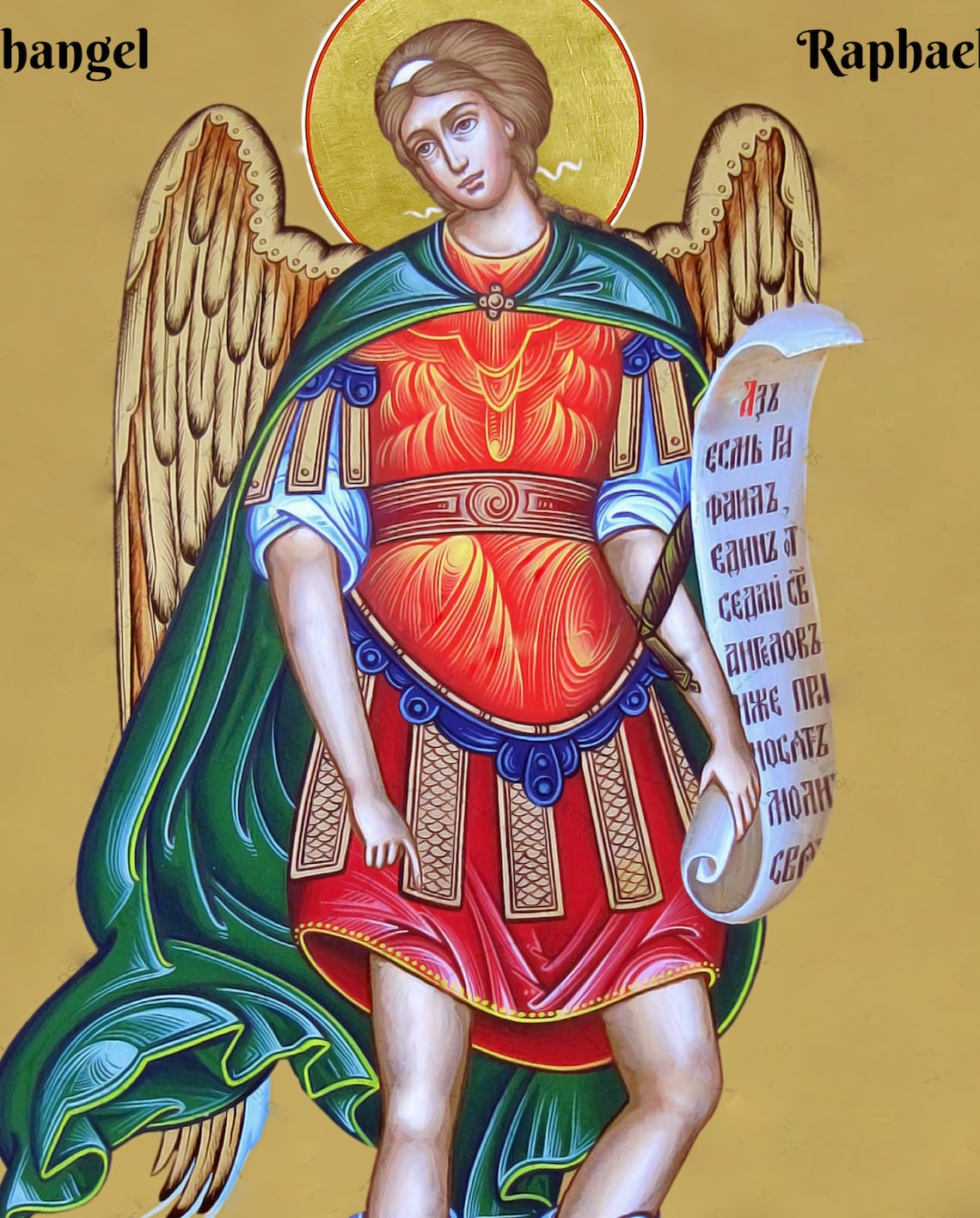 Archangel Raphael Orthodox Icon Saint Raphael Saint Rafael | Etsy