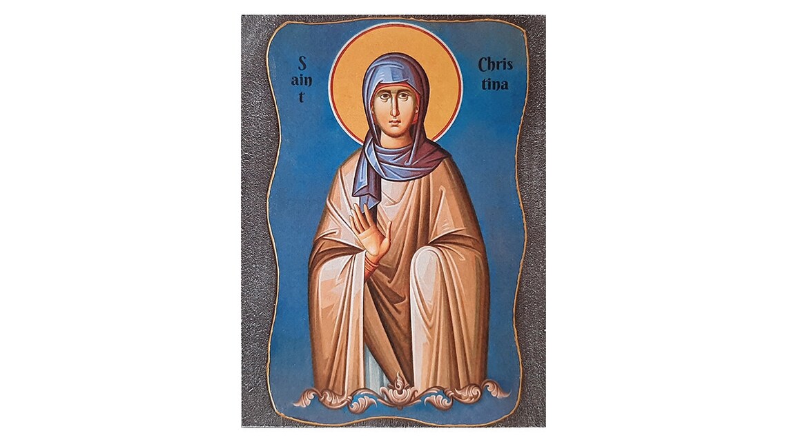 Saint Christina the Martyr Icon, Saint Christina of Tyre, St Christina ...