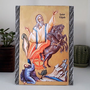 Prophet Elijah Orthodox Icon, Saint Elijah Icon, Greek Icon Saint Elias ...