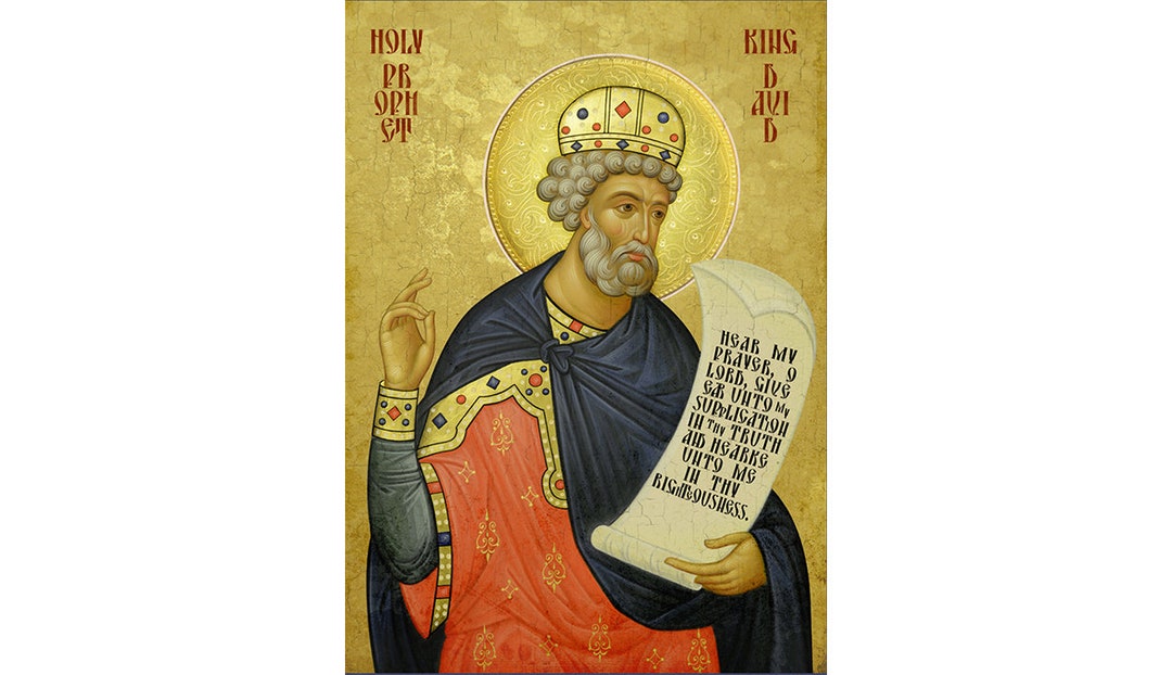 Saint David the King Prophet King David Icon David the King - Etsy
