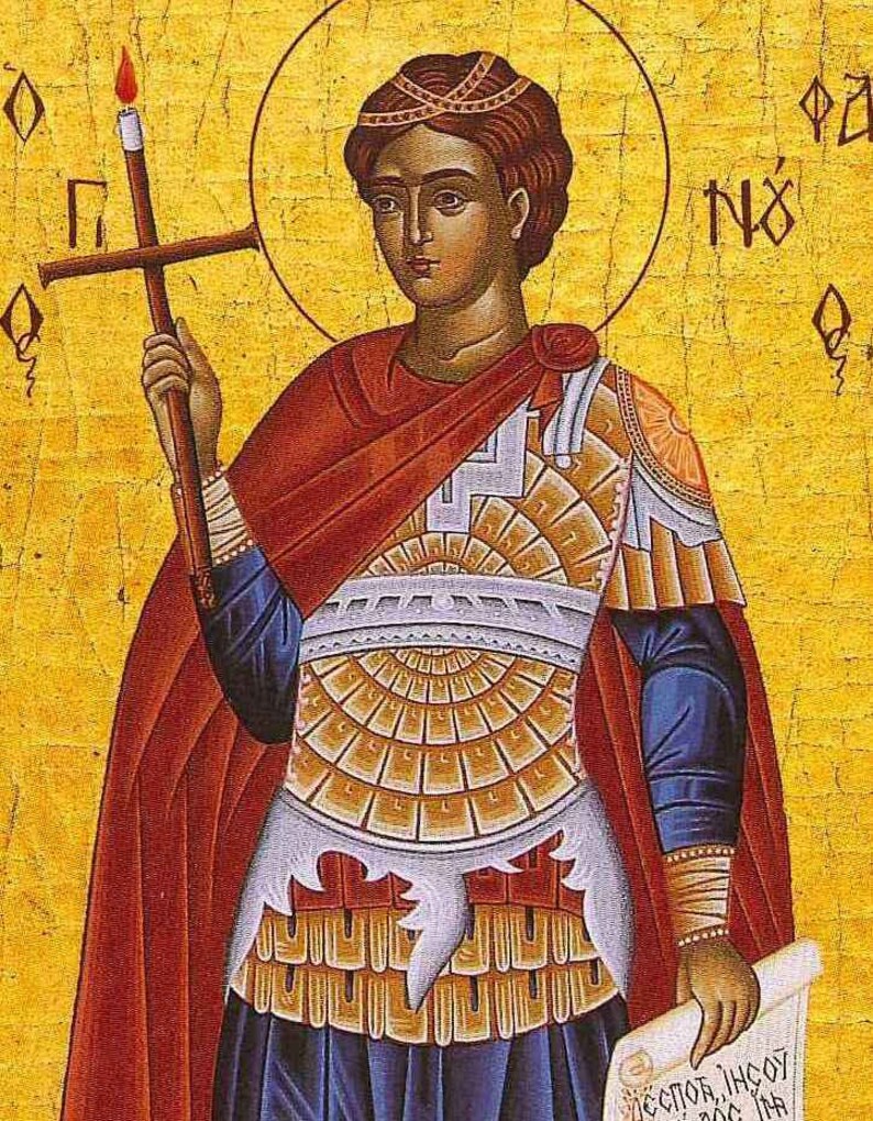 Saint Phanourios Orthodox Icon, Prayer Corner Art St Fanurius ...