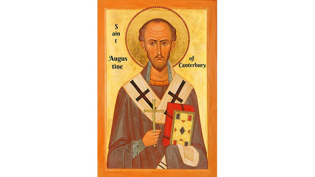 Saint Augustine of Canterbury Icon, St Augustine Apostle to the English ...