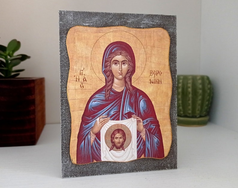 Saint Veronica St Veronica Icon Patron Saint of | Etsy