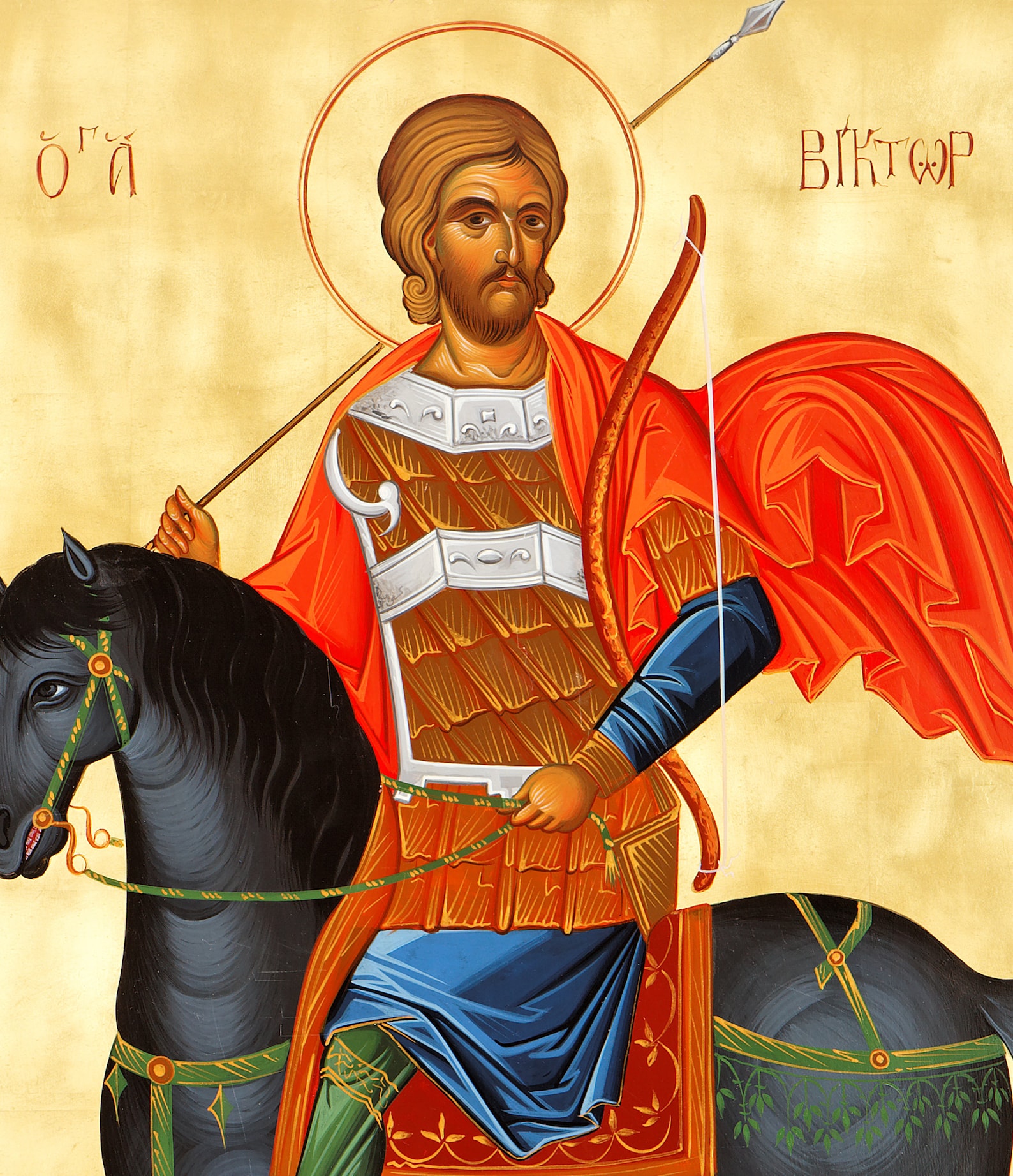 Saint Victor of Damascus Saint Victor Icon Saint Viktor - Etsy