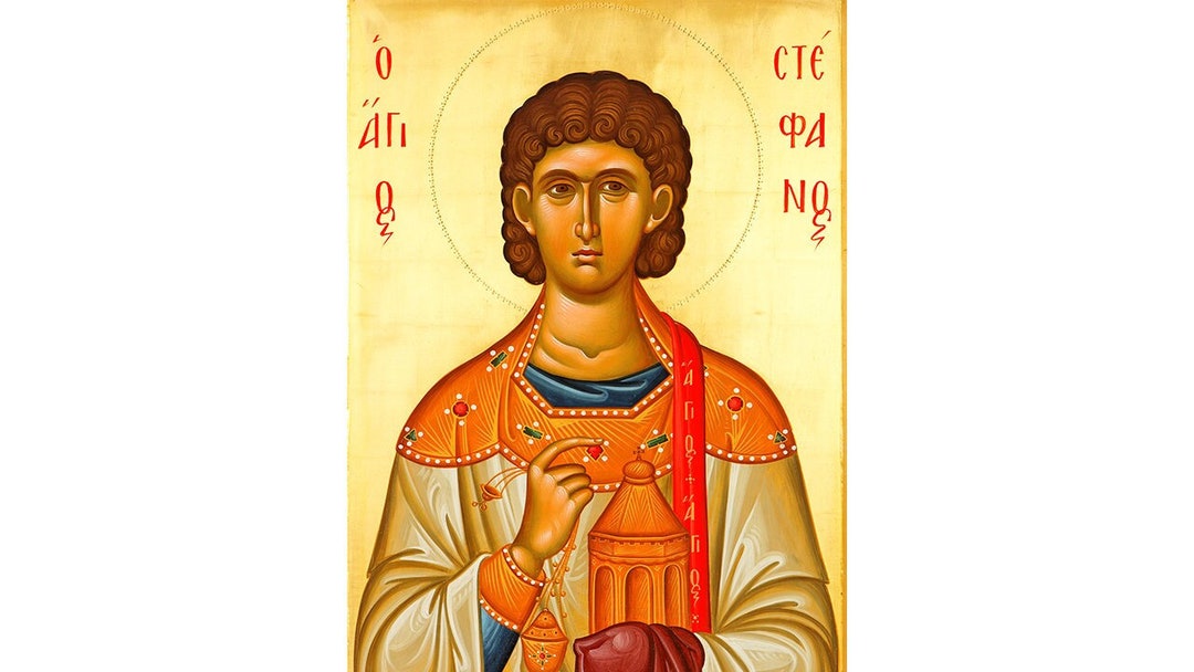 Saint Stephen the First Martyr Orthodox Icon, Protomartyr St Stephen ...