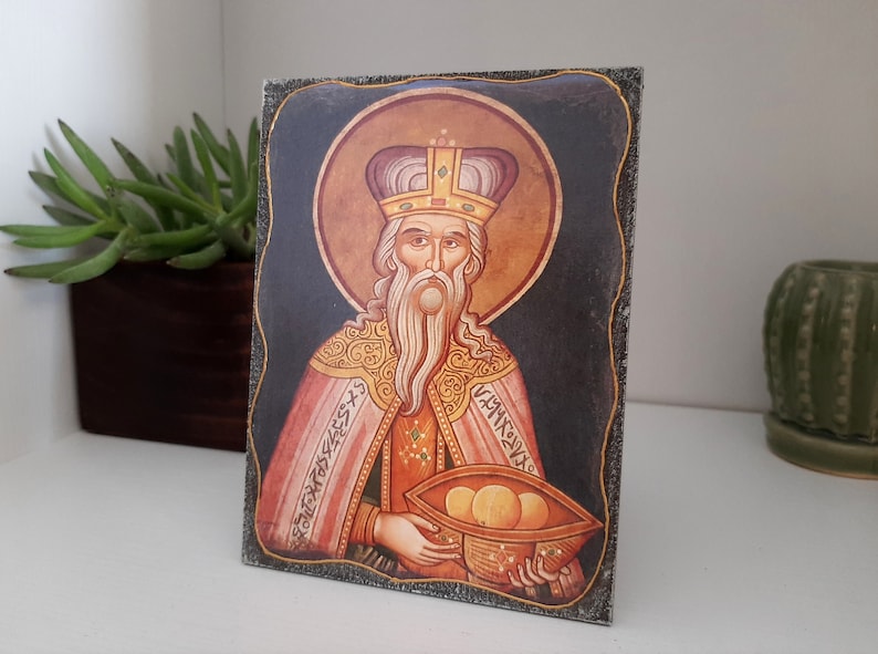 Saint Melchizedek Orthodox Icon Priest Melchizedek Old - Etsy