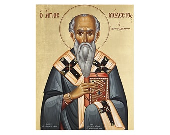 Saint Modestus Icon - Etsy