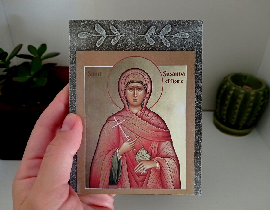 Saint Susanna of Rome St Susana Saint Susan Icon Oriental - Etsy