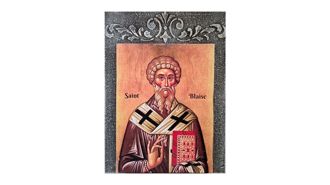 Orthodox Icon Saint Blaise St Blaise of Sebaste Blaise of - Etsy