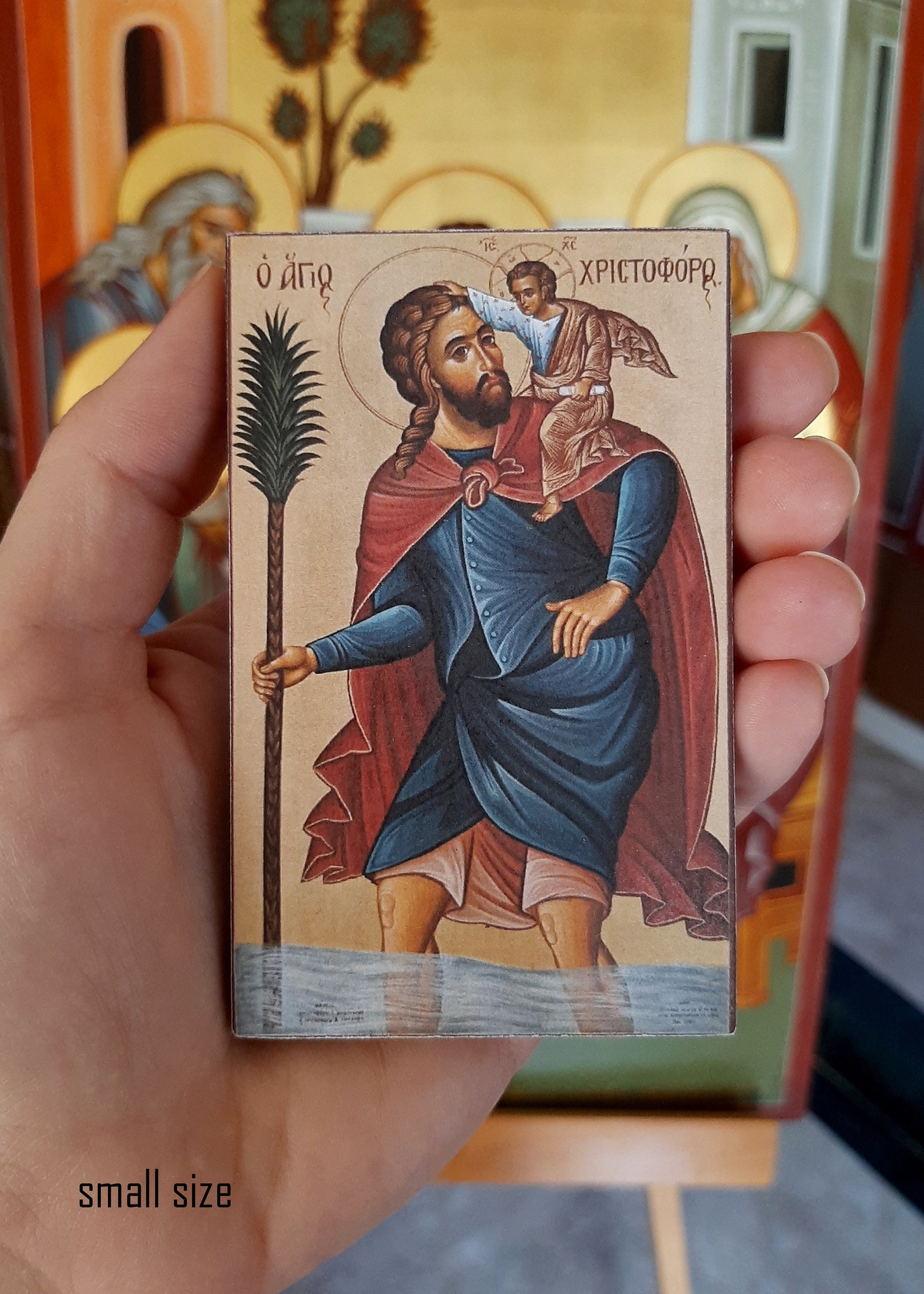 Saint Christopher Saint of Travellers, Catholic Car Blessing St ...