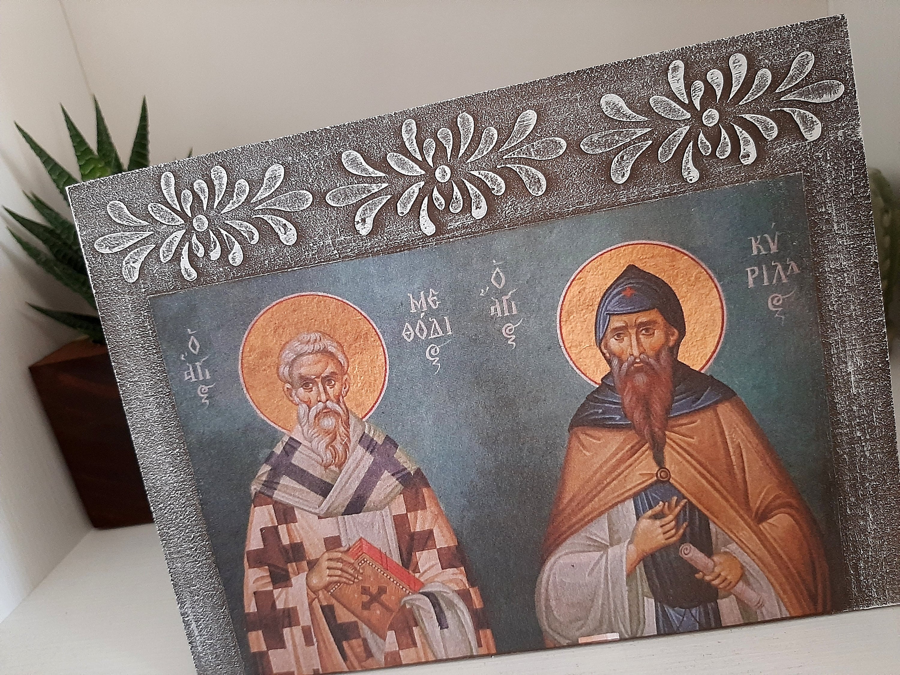 Saint Cyril and Saint Methodius Orthodox Icon Eastern - Etsy