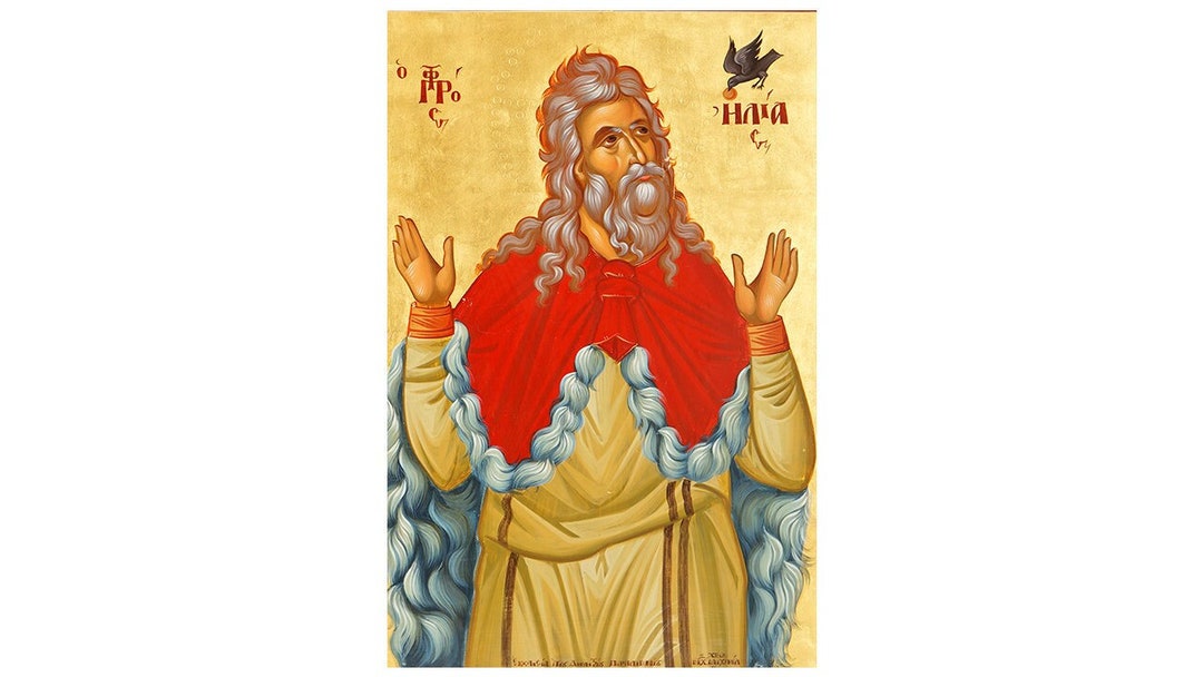 Saint Elijah the Prophet Icon Art, Saint Elijah Icon, Saint Elias ...