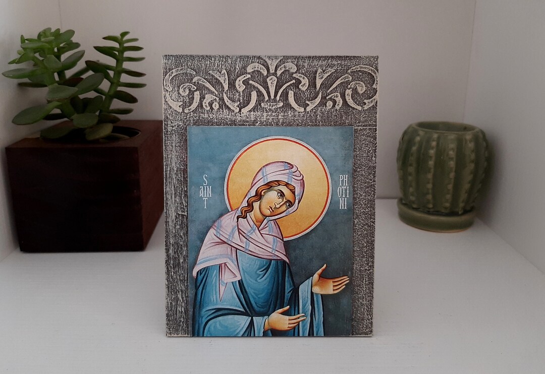 Saint Photini the Samaritan Woman, Saint Photini Icon, Samaritan Woman ...