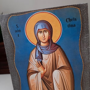 Saint Christina the Martyr Icon, Saint Christina of Tyre, St Christina ...