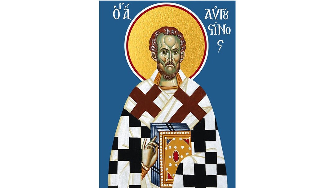 Saint Augustine Orthodox Icon, Saint Augustine the Bishop, Western ...