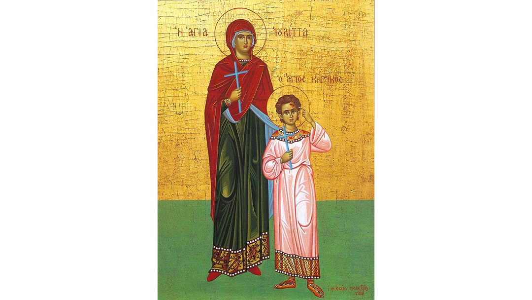 Orthodox Icon Saint Julitta Saint Cyricus, Saint Quiricus Icon, St ...