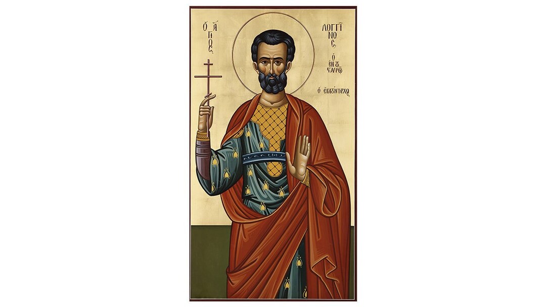 Saint Longinus the Centurion, Holy Martyr Longinus Icon, Saint Longin ...