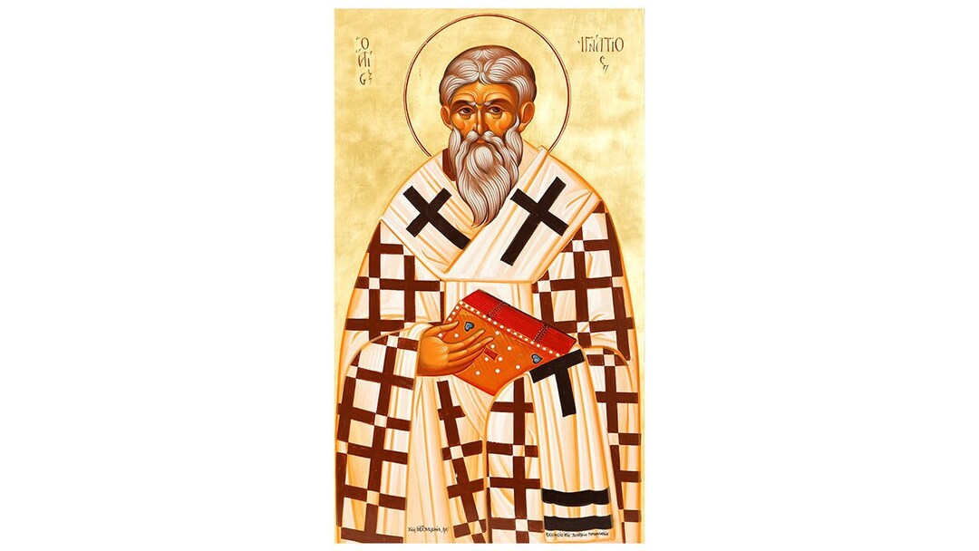 Orthodox Icon Saint Ignatius of Antioch, St Ignatius the Fire Bearer ...