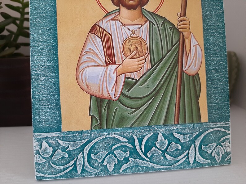 Religious Icon of Saint Jude Saint Jude Religious Artwork | Etsy