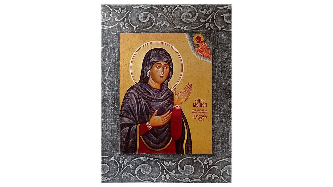 Saint Monica of Hippo Icon, Roman Catholic Art, Religious Home Decor - Etsy