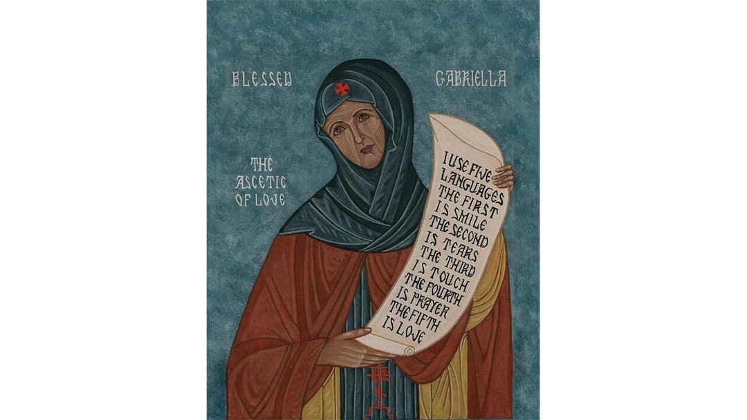 Saint Gabriella Icon on Wooden Plaque, Traditional Prayer Icon ...