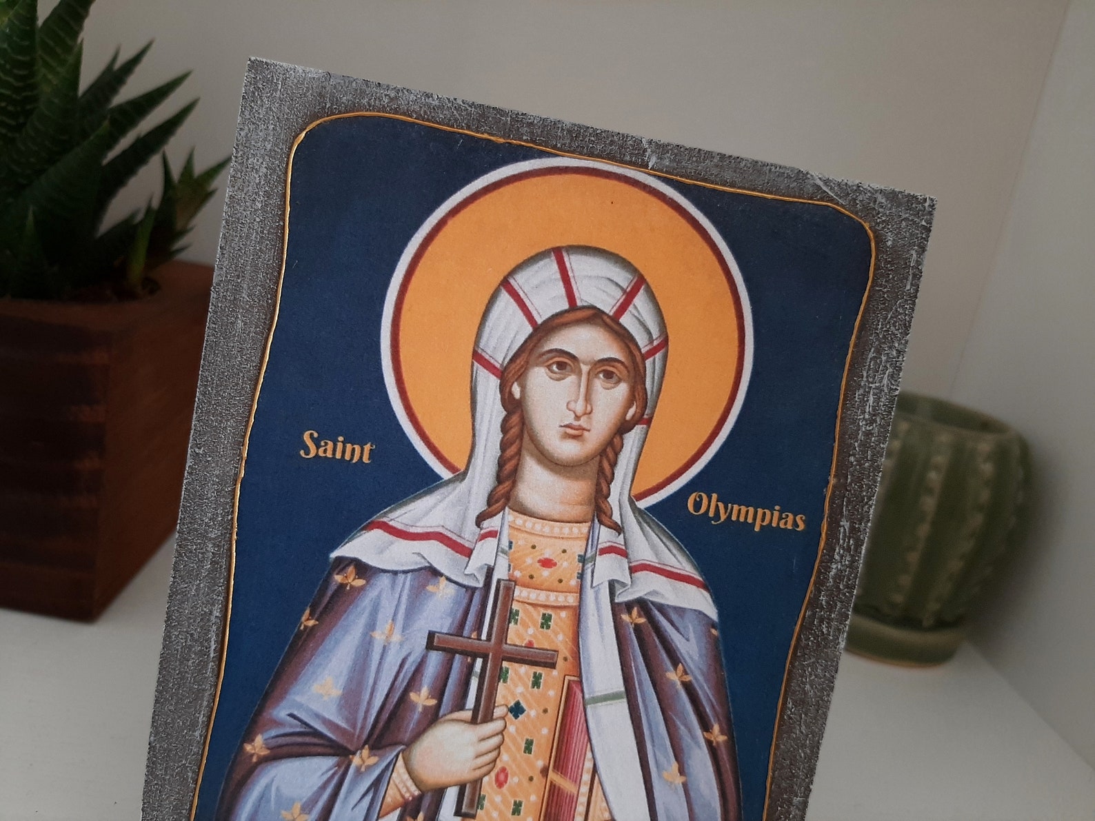 Saint Olympias the Deaconess, Saint Olympias the Younger, Orthodox Icon ...
