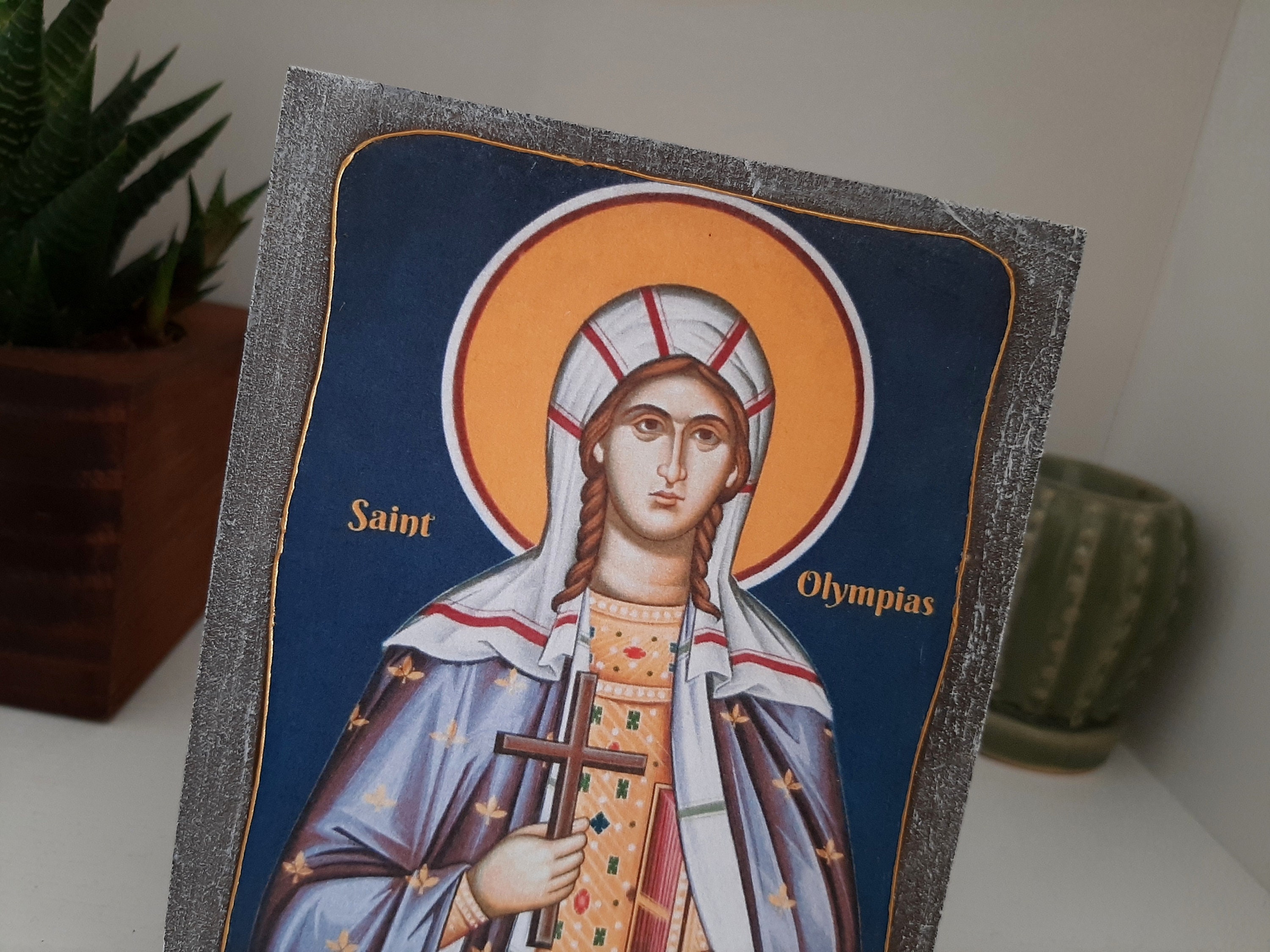 Saint Olympias the Deaconess, Saint Olympias the Younger, Orthodox Icon ...