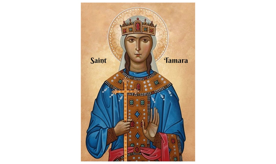 Saint Tamara Icon, Saint Tamara Queen of Georgia, St Tamar Icon ...