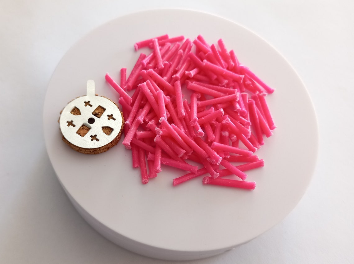 Pink Oil Lamp Wicks for Orthodox Vigil Lamps, Small Wicks With Cork Tab ...