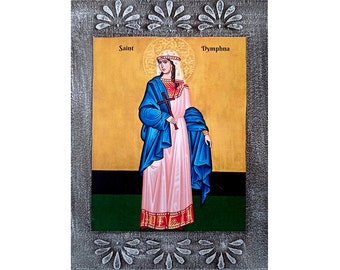 St Dymphna Icon - Etsy