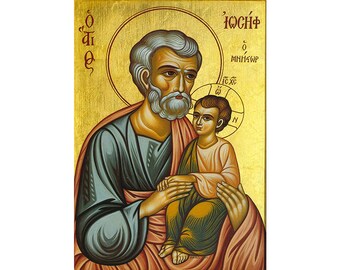 Joseph Orthodox Icon - Etsy
