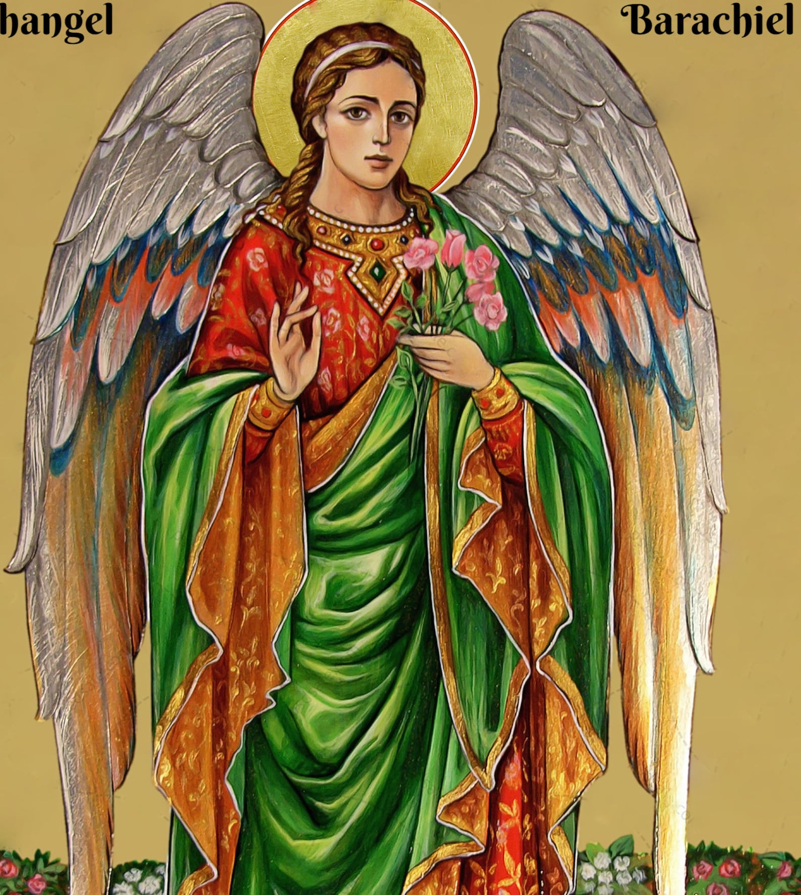 Archangel Barachiel Orthodox Icon, Saint Barachiel the Archangel of the ...