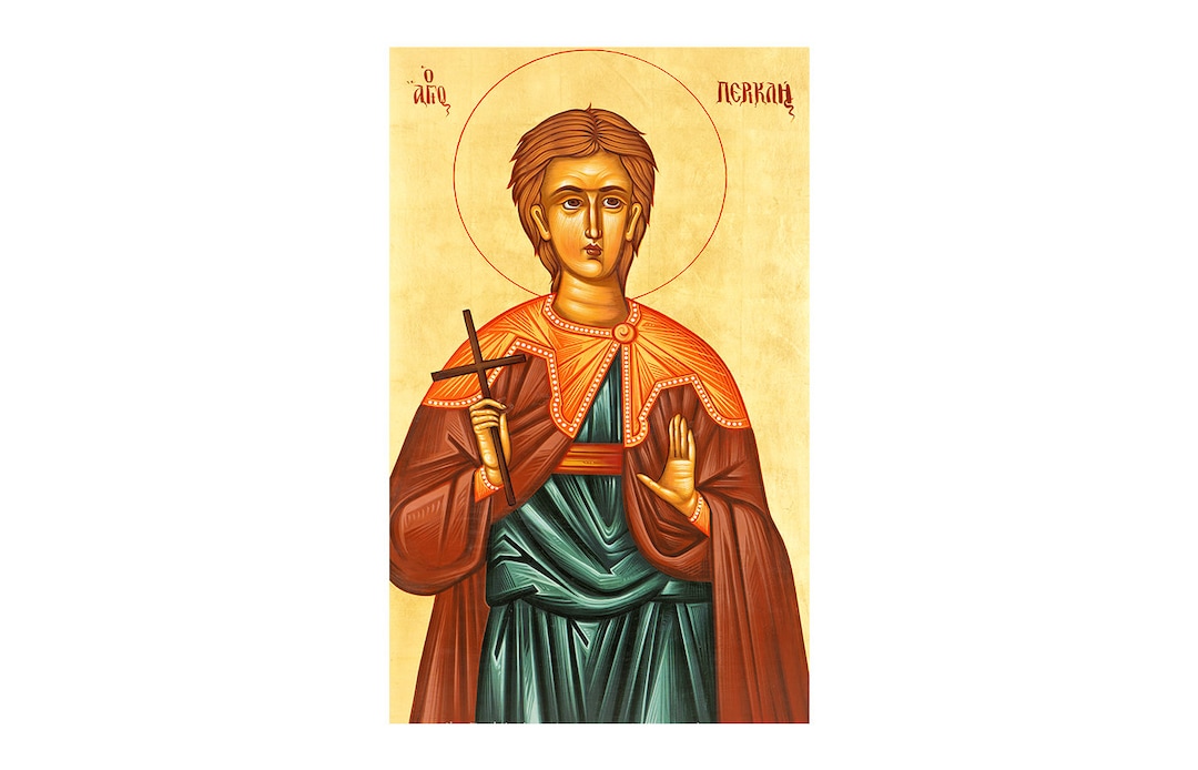 Saint Pericles Byzantine Icon, Saint Periklis, Greek Orthodox Wood Icon ...