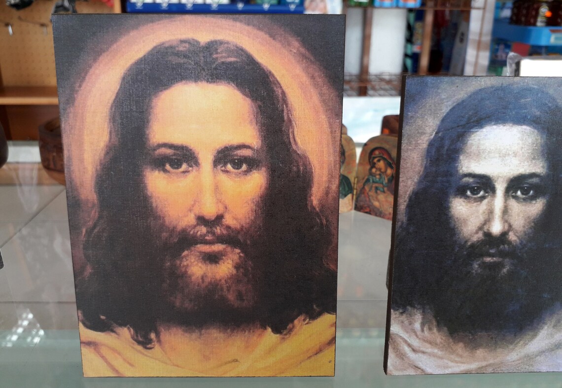 La Sábana Santa de Turín Rostro de Jesús Print El Santo Velo - Etsy México