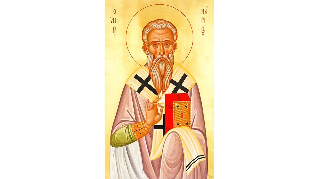 Saint Marius Greek Orthodox Icon: Christian Wood Wall Art, Traditional ...