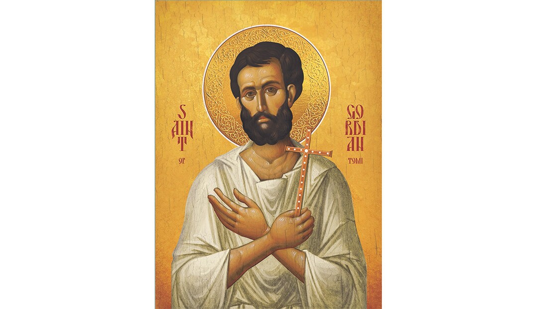 Saint Gordian of Tomi Orthodox Icon, Handmade Prayer Icon St Gordian ...