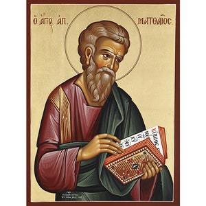 Saint Matthew the Apostle Saint Matthew Icon Matthew the - Etsy
