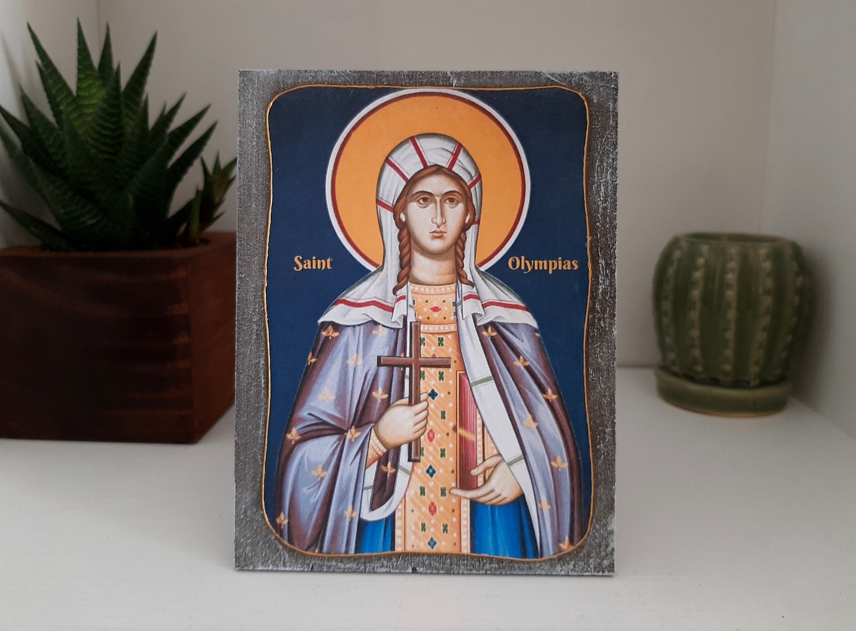 Saint Olympias the Deaconess, Saint Olympias the Younger, Orthodox Icon ...