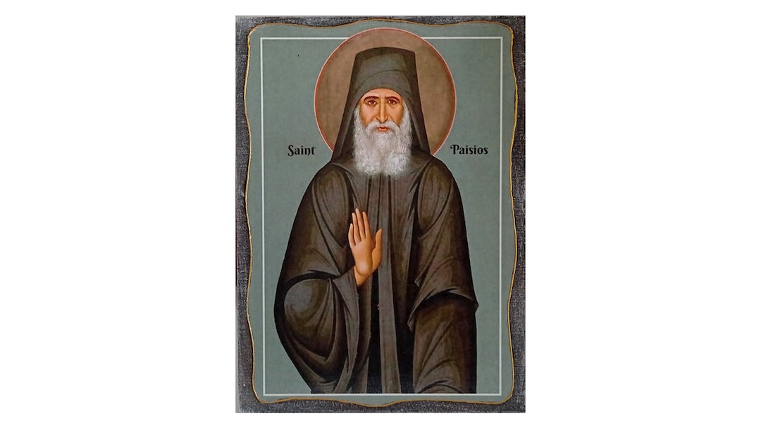Saint Paisios of Mount Athos, Elder Paisios Icon, Greek Orthodox Saints ...